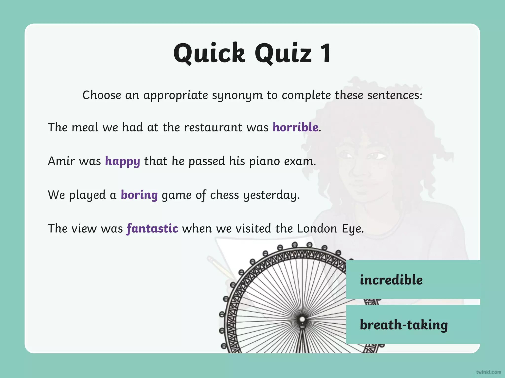 Year 6 Synonyms And Antonyms Warm Up Powerpoint.ppt