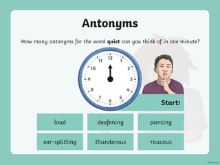 Year 6 Synonyms And Antonyms Warm Up Powerpoint.ppt