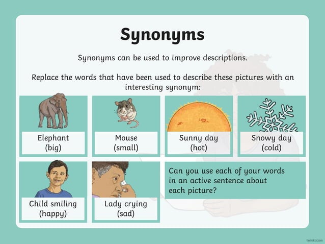 Year 6 Synonyms And Antonyms Warm Up Powerpoint.ppt