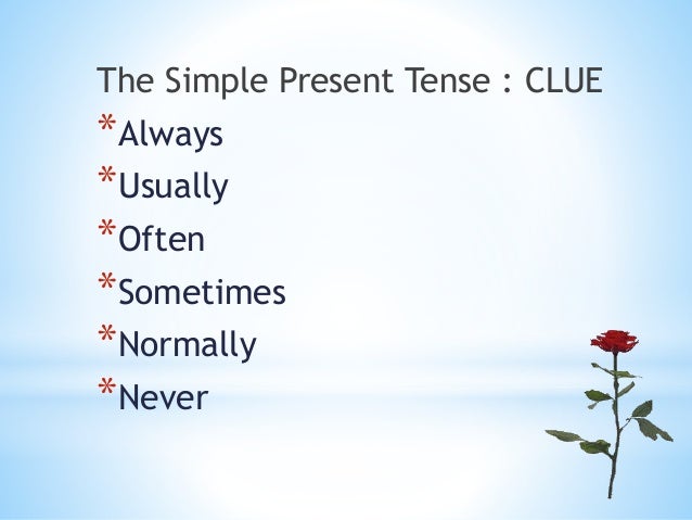YEAR 6 UNIT 5 GRAMMAR SIMPLE PRESENT TENSE
