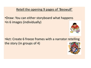 Year 7 Beowulf - How to tell a story | PPTX
