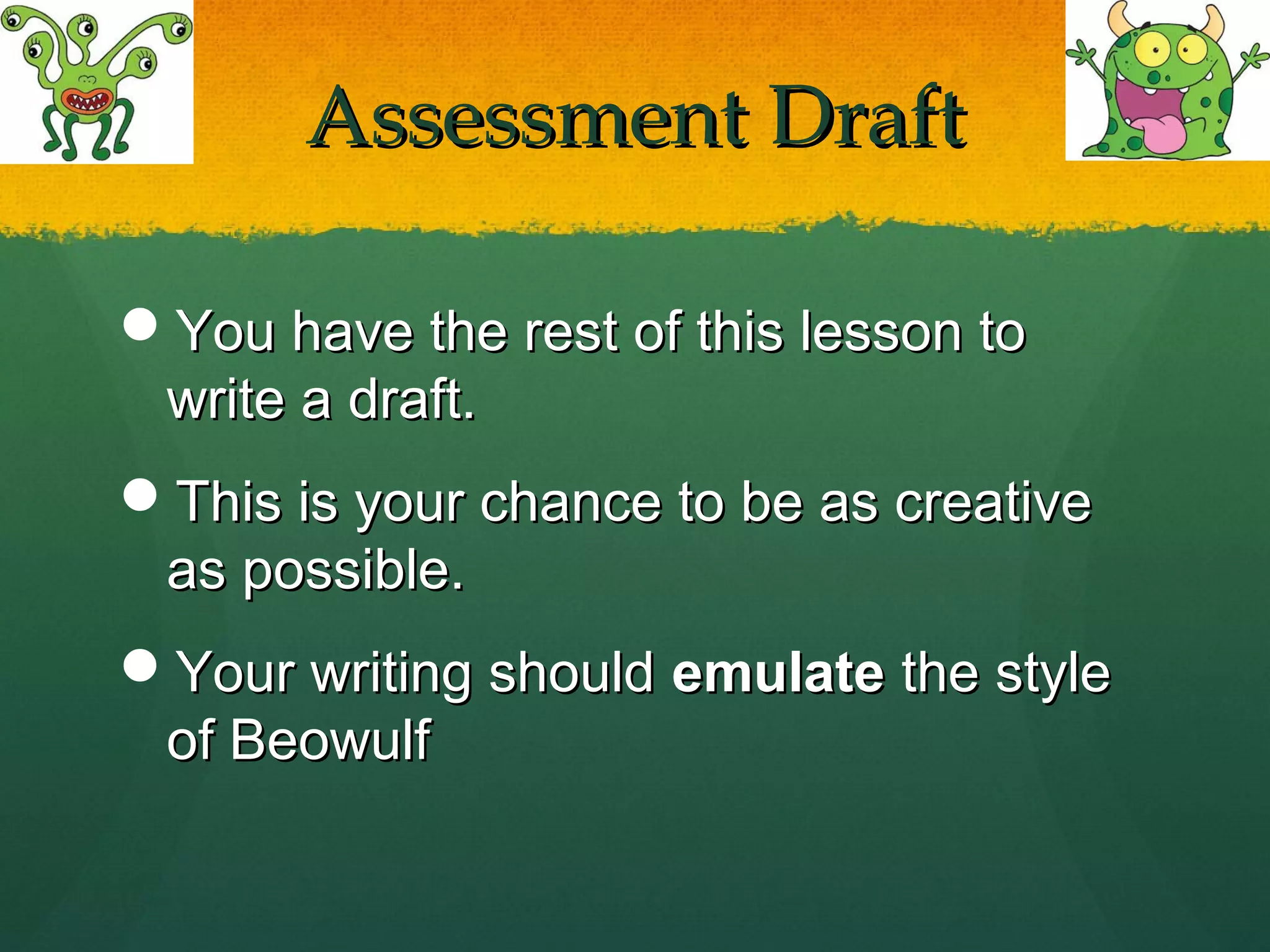 Year 7 beowulf - lesson 4 | PPT