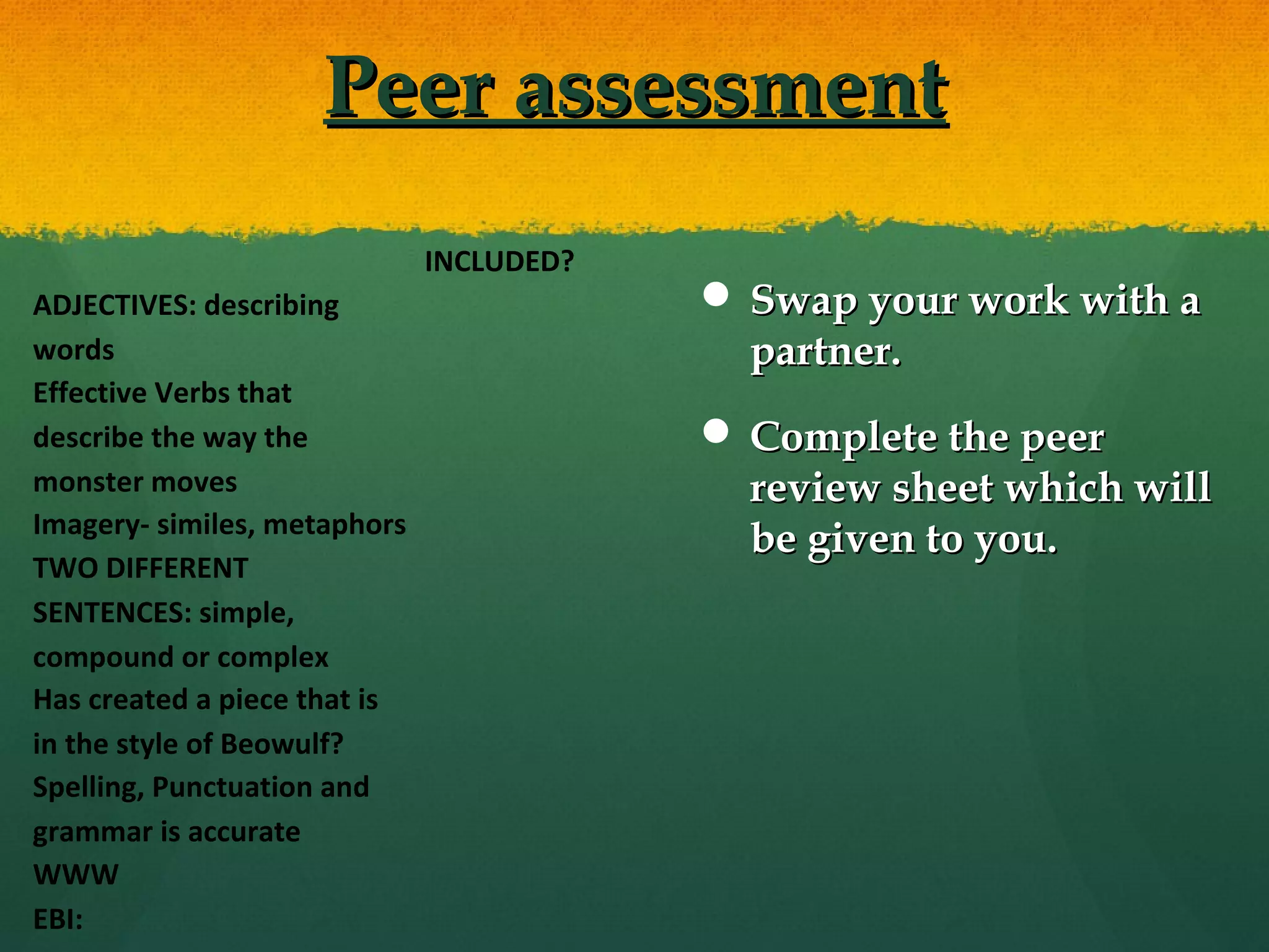 Year 7 beowulf - lesson 4 | PPT