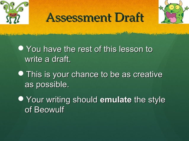 Year 7 beowulf - lesson 4 | PPT