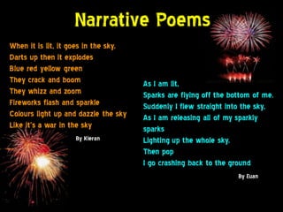 Year 7 firework poems | PPT
