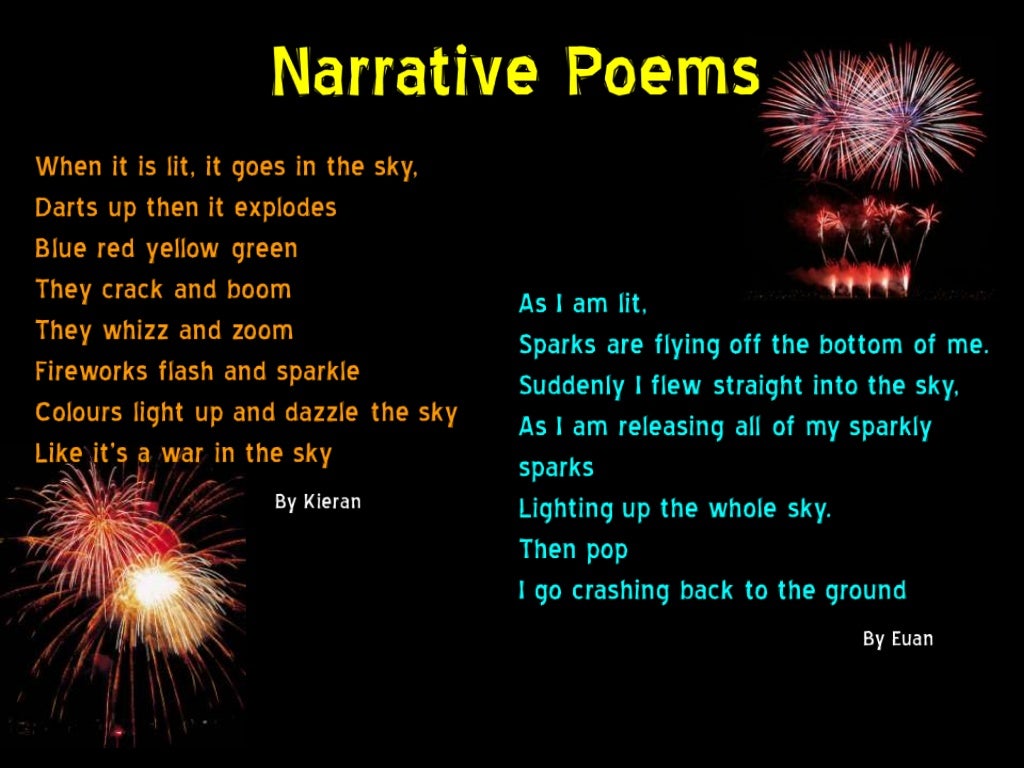 Year 7 firework poems