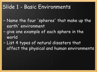 Year 7 geography_revision | PPT