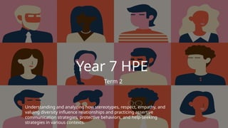 Year 7 HPE term 2 mental health and wellbeing | PPTX