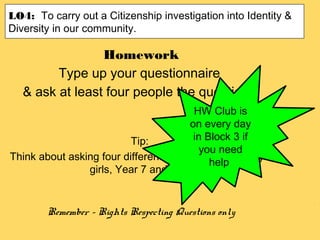 Identity and Diversity | PPT