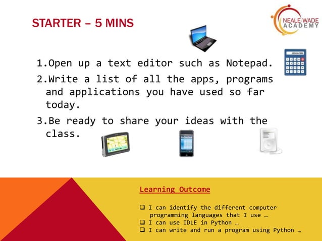 Year 7 lesson 1 introduction to programming | PPTX | Programming Languages | Computing