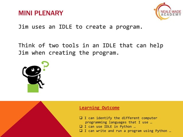 Year 7 lesson 1 introduction to programming | PPTX | Programming Languages | Computing