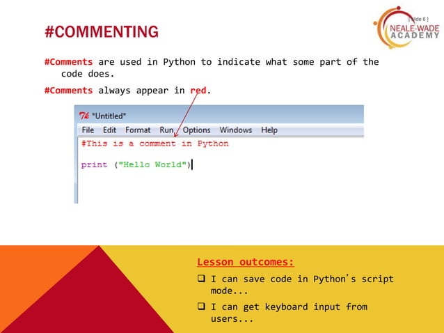 Year 7 lesson 4 interactive and script mode | PPTX | Programming ...