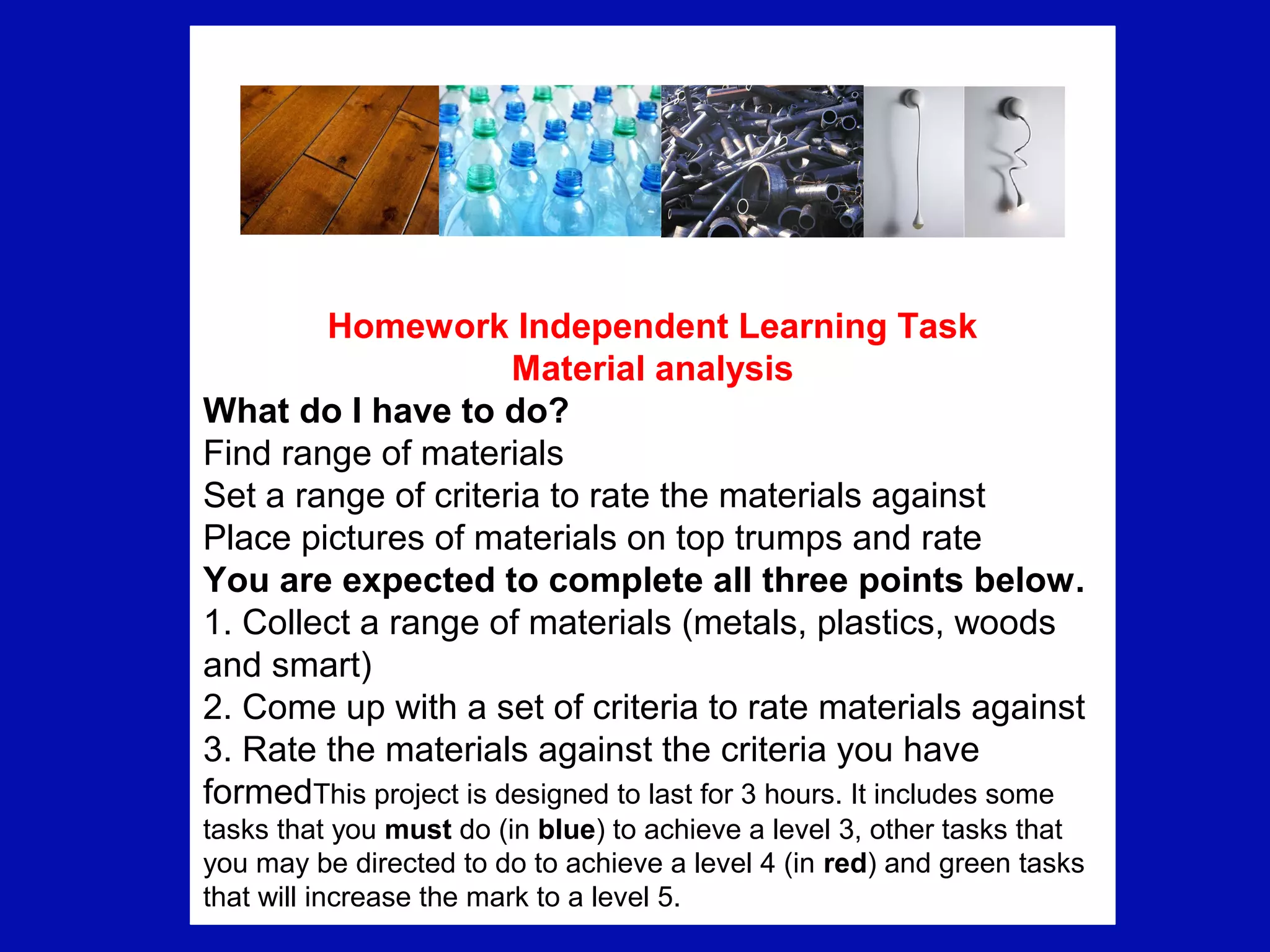 Year 7 materials | PPT