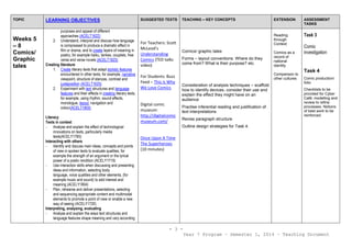 Year 7 Sememster 1 Teaching Outline | DOCX | Poetry | Books and Literature