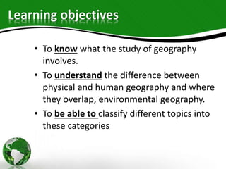 Welcome to Geography - Introduction | PPTX