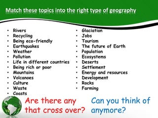 Welcome to Geography - Introduction | PPTX