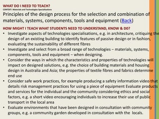 Design and Technologies: Year 8 | PPTX | Secondary Education | Education