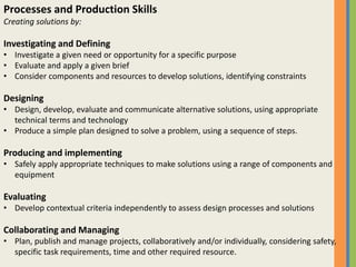 Design and Technologies: Year 8 | PPTX | Secondary Education | Education