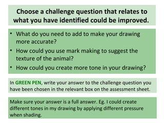 Year 8 Head Drawing hwk challenge | PPT