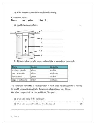 YEAR 8 CHEMISTRY T2 EXAM (4).docx for grade 8 students CIE | DOCX