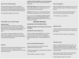 Year 8 extended research project portraiture | PPT