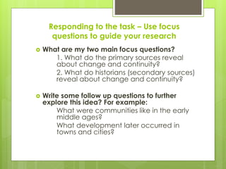 Year 8 history medieval v3 | PPTX