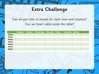 YEAR 8 ICT WEEK 1 CREATING TABLES.pptx