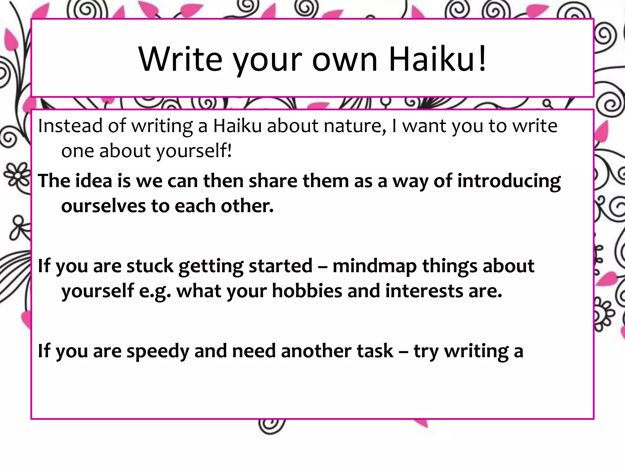 Year 8 Poetry lesson 1 | PPTX