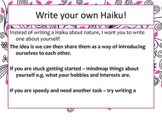 Year 8 Poetry lesson 1 | PPTX