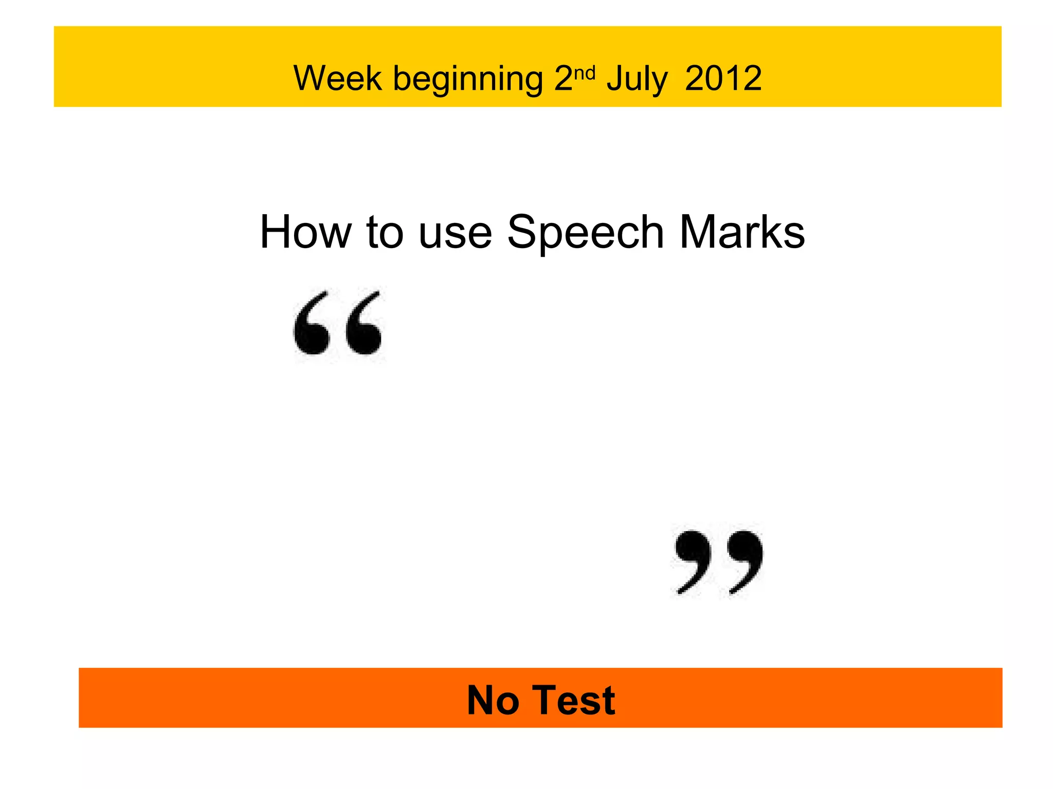 Year 8 punctuation summer term 2011 12 | PPT
