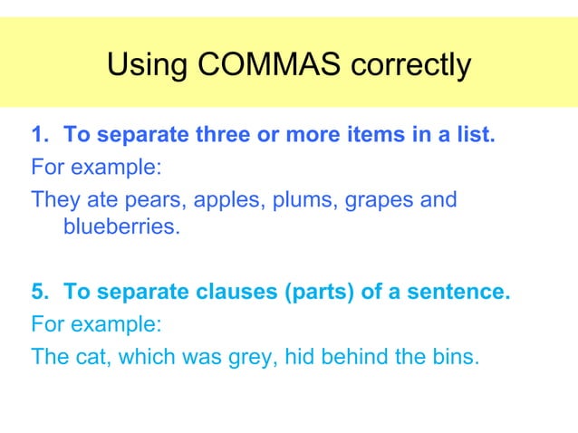 Year 8 punctuation summer term 2011 12 | PPT