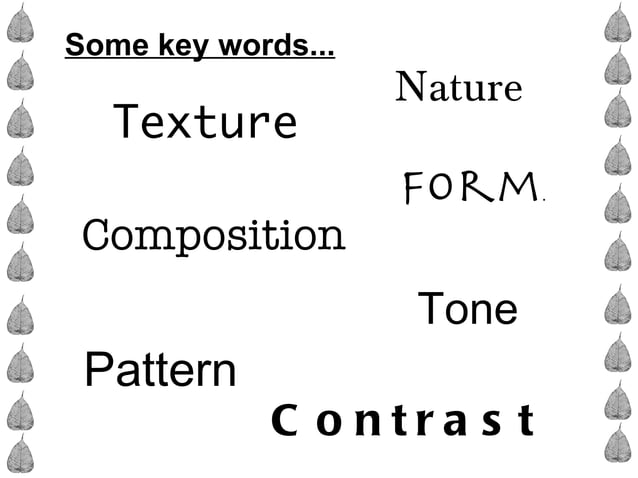 Year 9 Natural Forms boards | PPT