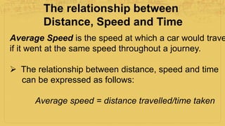Year 10 distance time graph lesson | PPTX