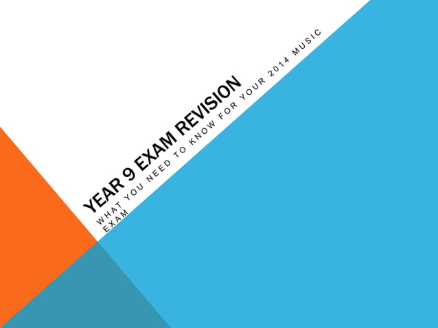 Year 9 exam revision 2014 | PPT