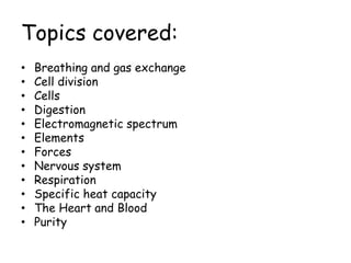 Year 9 GCSE Science Synergy Mock Revision | PPTX