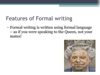 Year 9 Formal Writing | PPT
