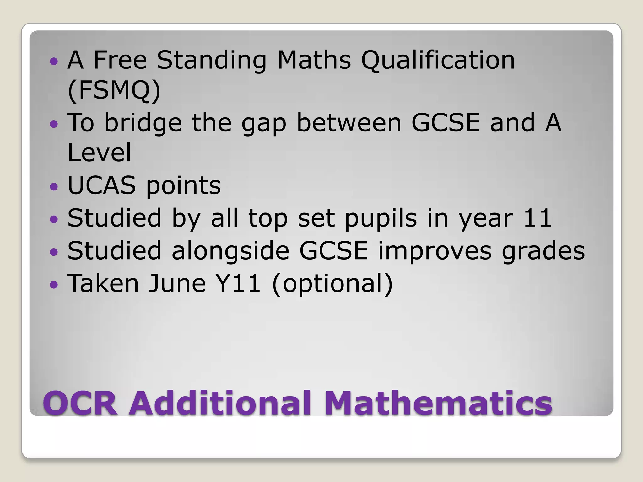 Year 9 gcse progression evening | PPTX
