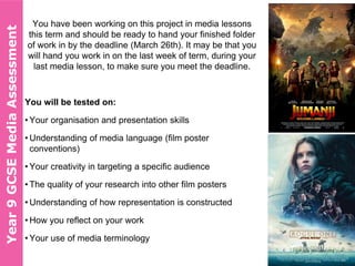 Year 9 making media assessment | PPTX