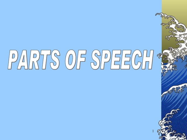 Year 9 parts of speech | PPT