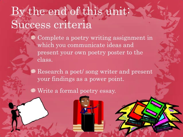 Year 9 Poetry | PPTX
