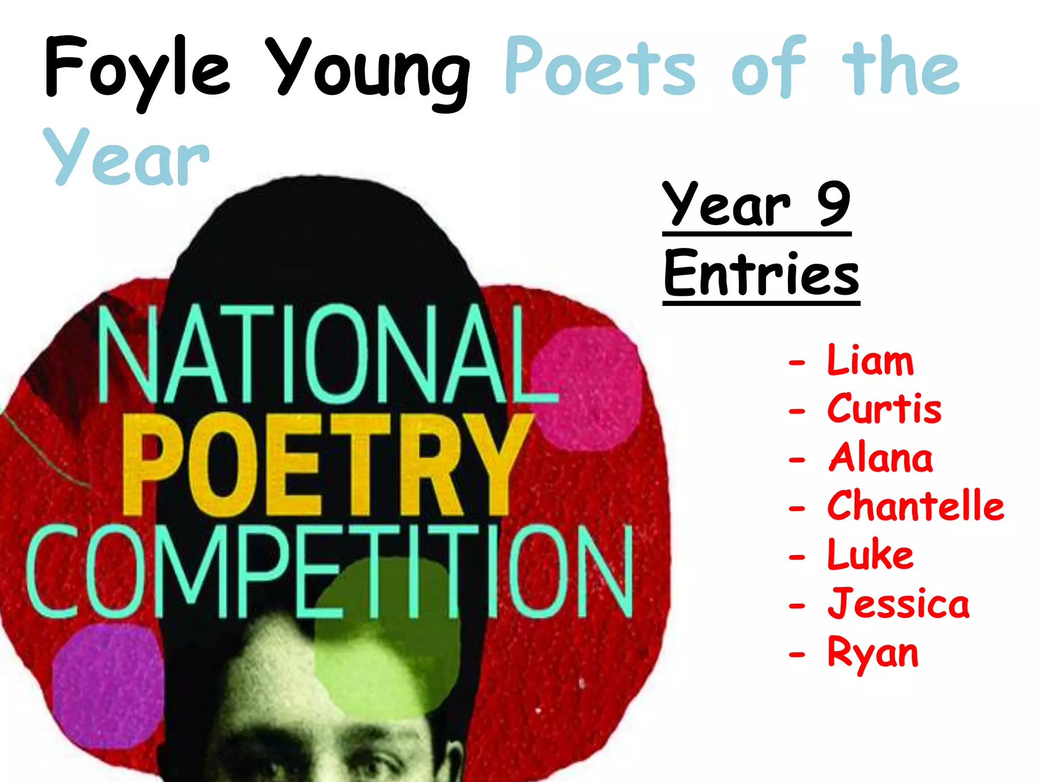 Year 9 poetry | PPTX