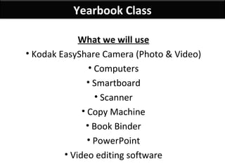 Yearbook Class | PPT