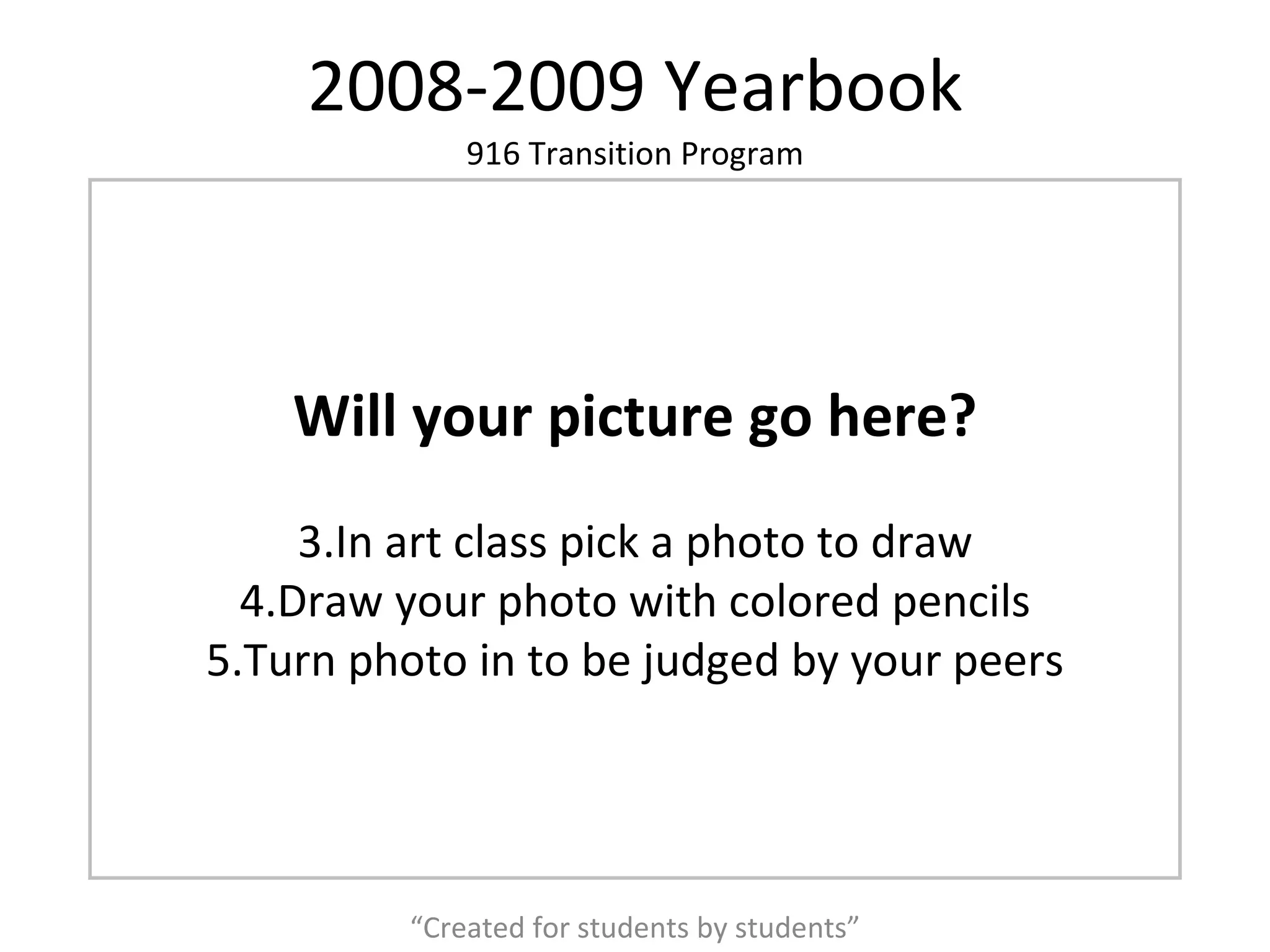Yearbook Cover Contest | PPT