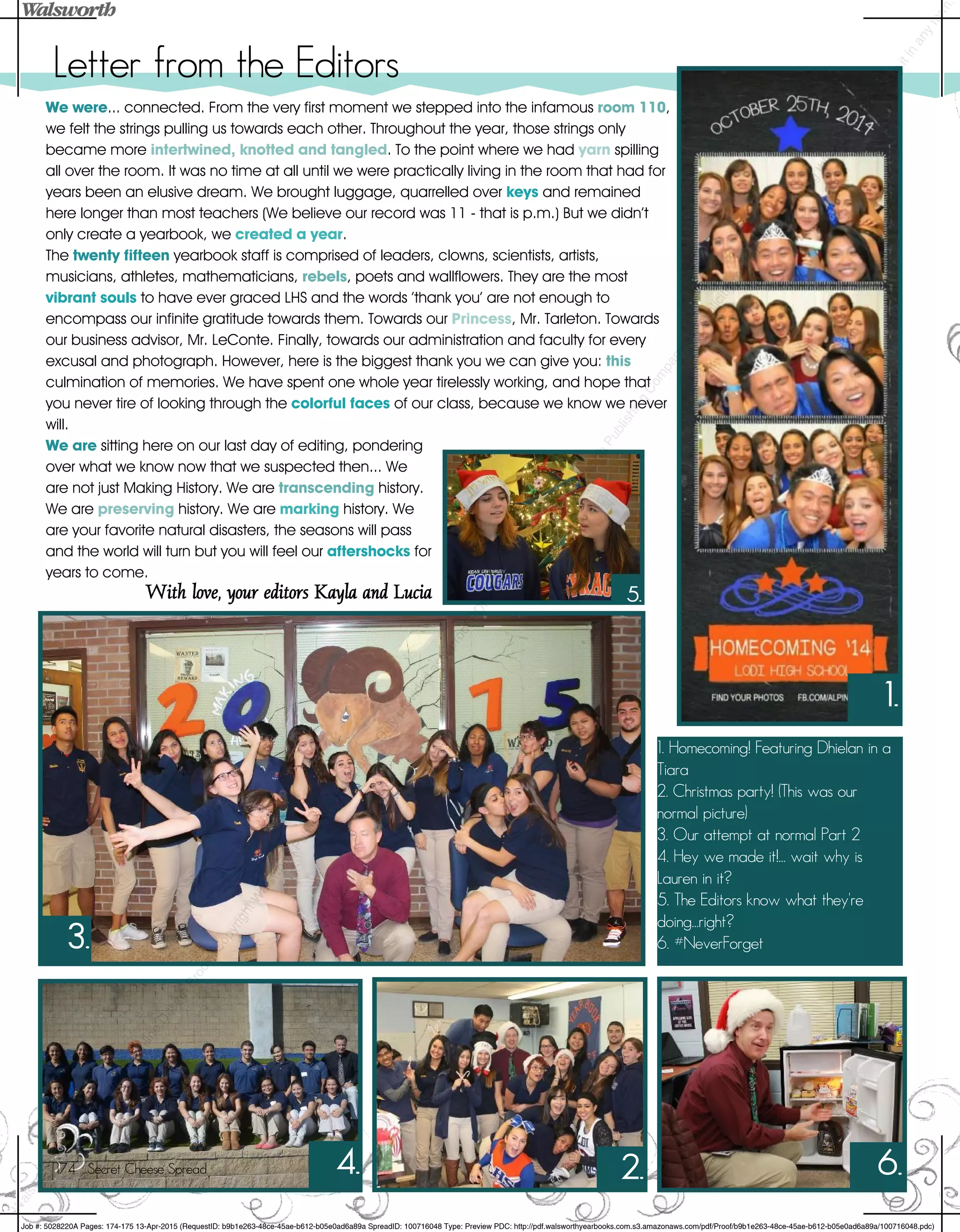 Yearbook staff | PDF