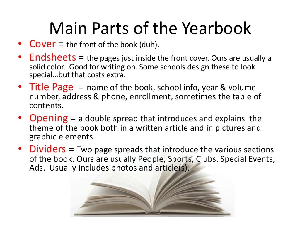 Yearbook vocabulary