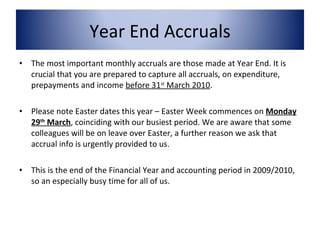 Year End & Financial Housekeeping | PPT