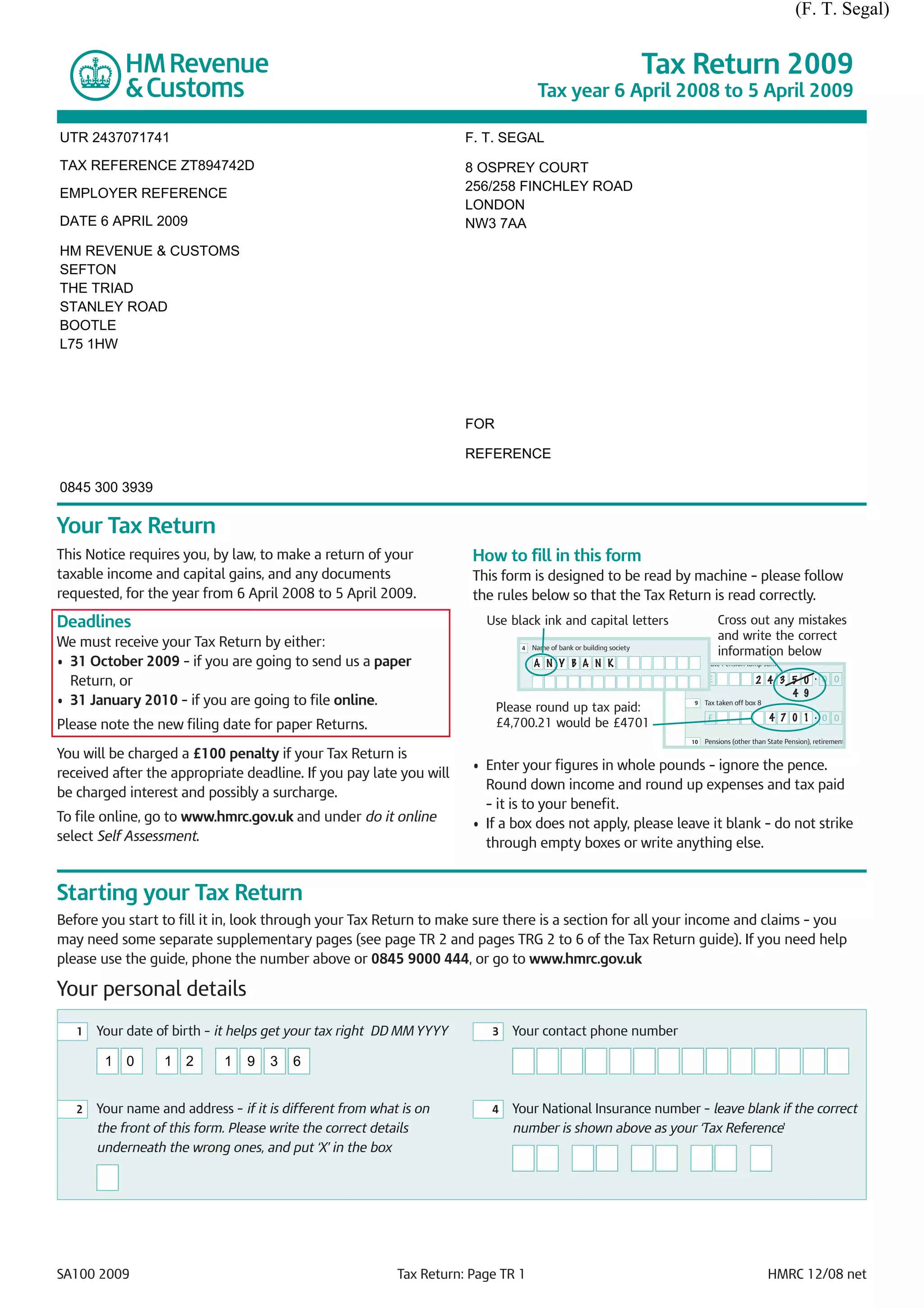 Year ending april 2009 from sam | PDF