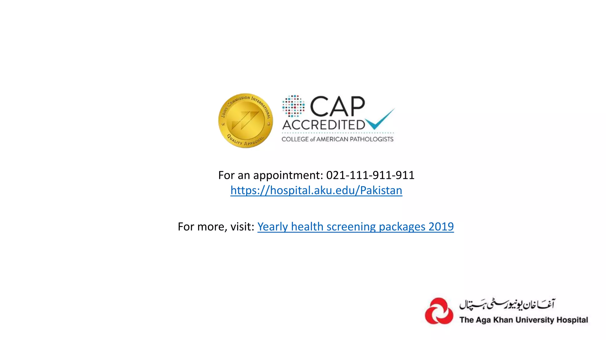Yearly Health Screening Packages 2019 - Complete Medical Check Up ...
