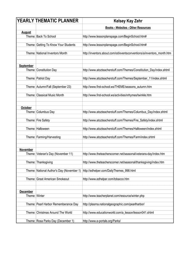 Yearly planner | PDF