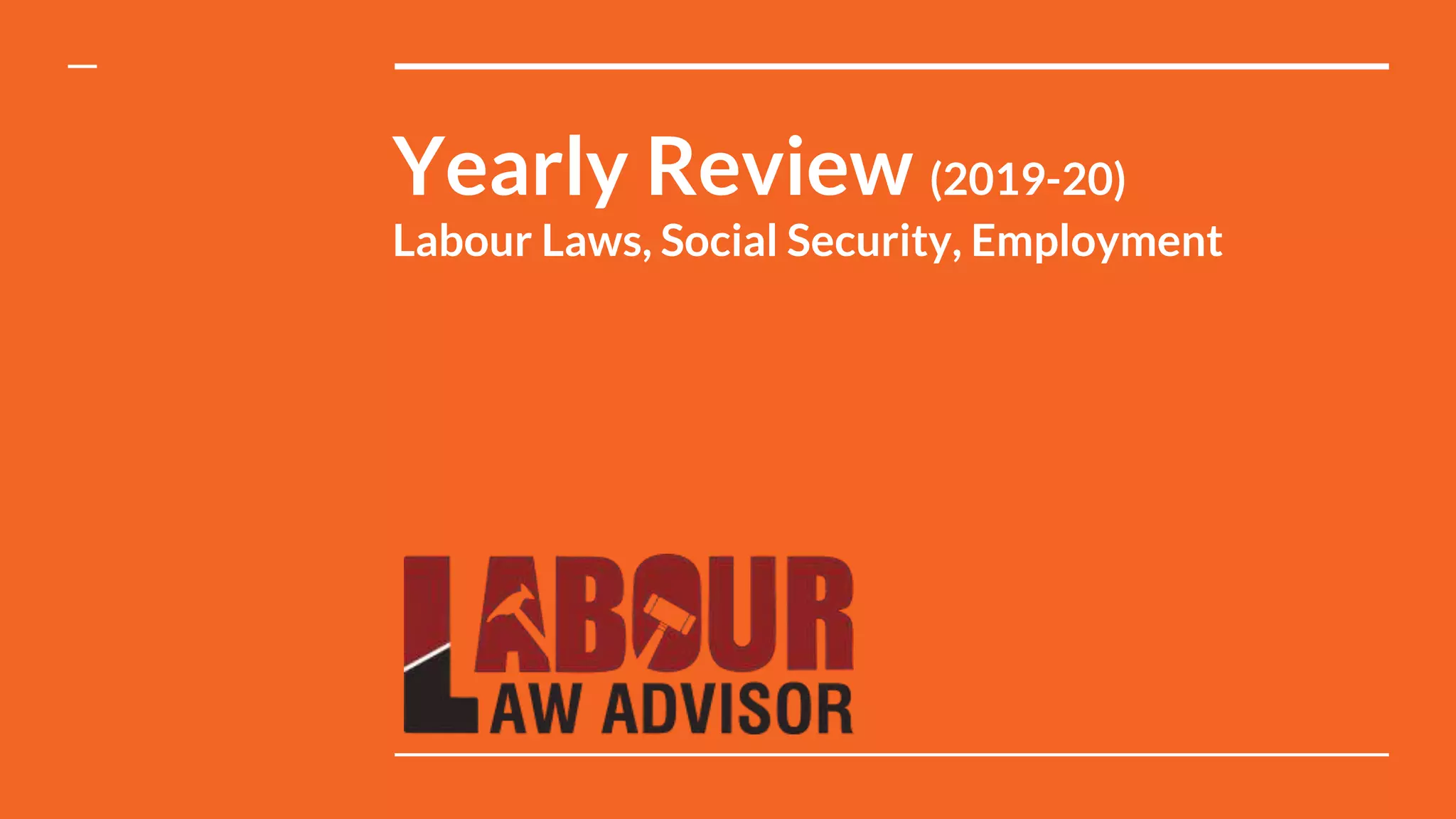Labour Laws, Social Security, Employment Updates | PPT